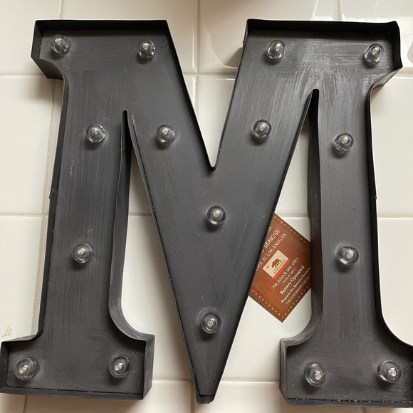 Homegoods | Wall Decor | Light Up Letter M Home Decor | Poshmark